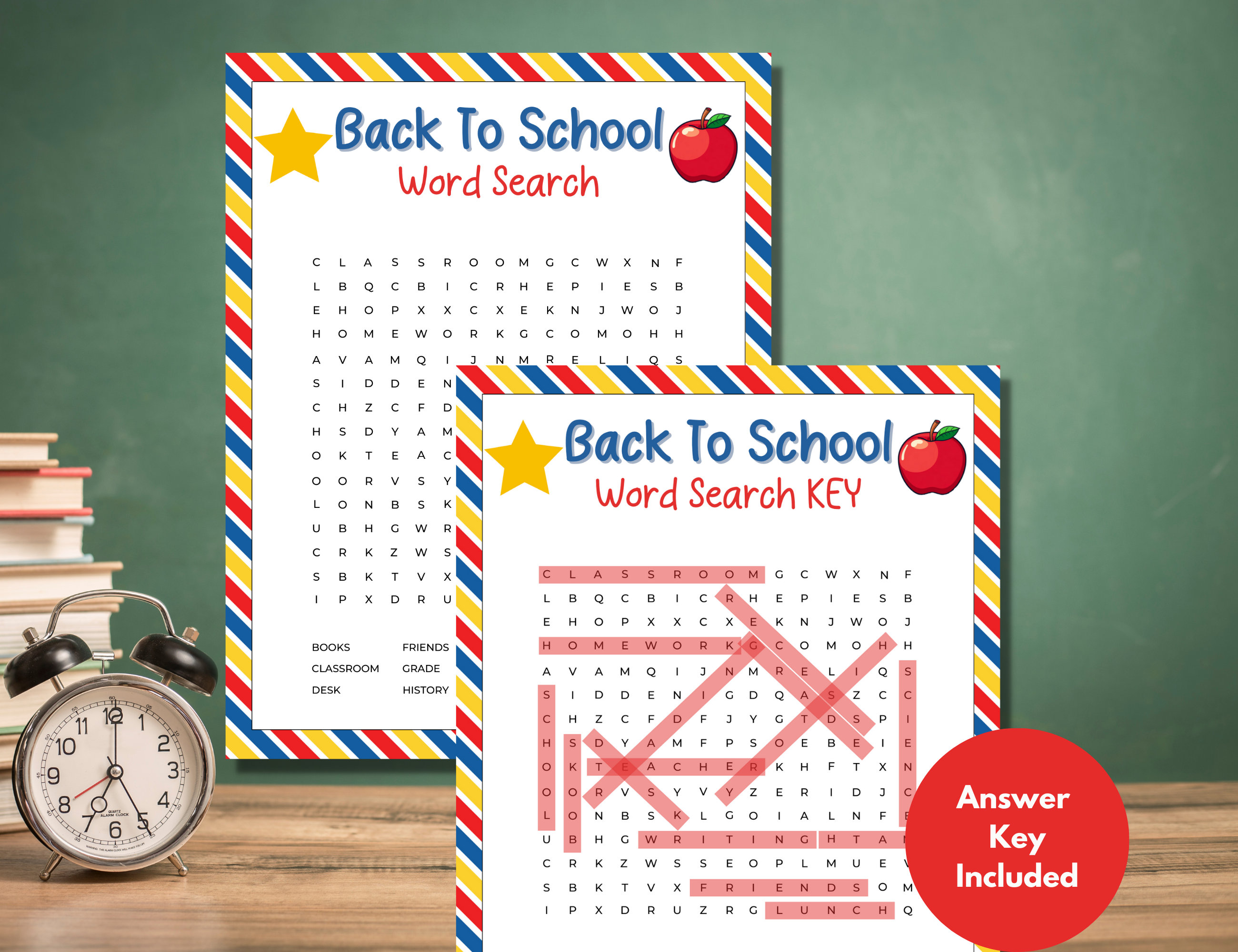 Back to School Word Search | Back to School Word Puzzle | Icebreaker ...