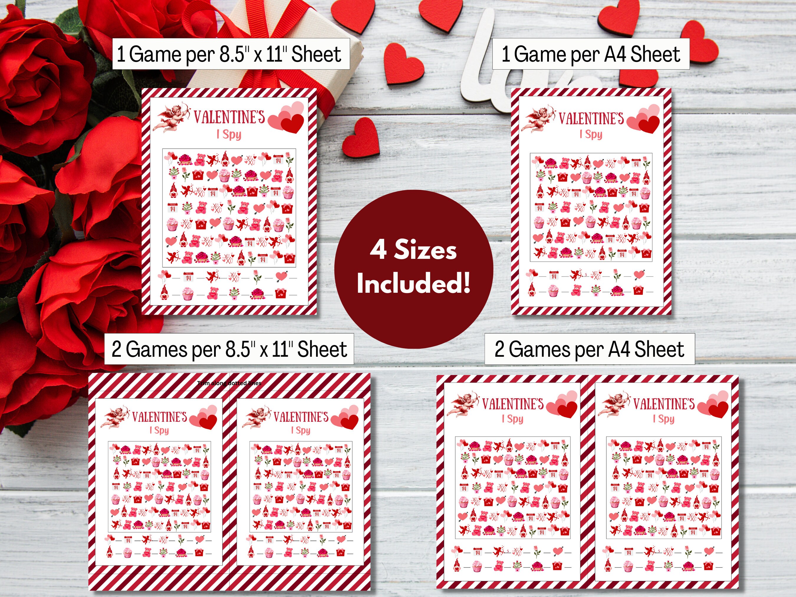 Valentines I Spy Game Look and Find Game Valentines Games Valentines ...
