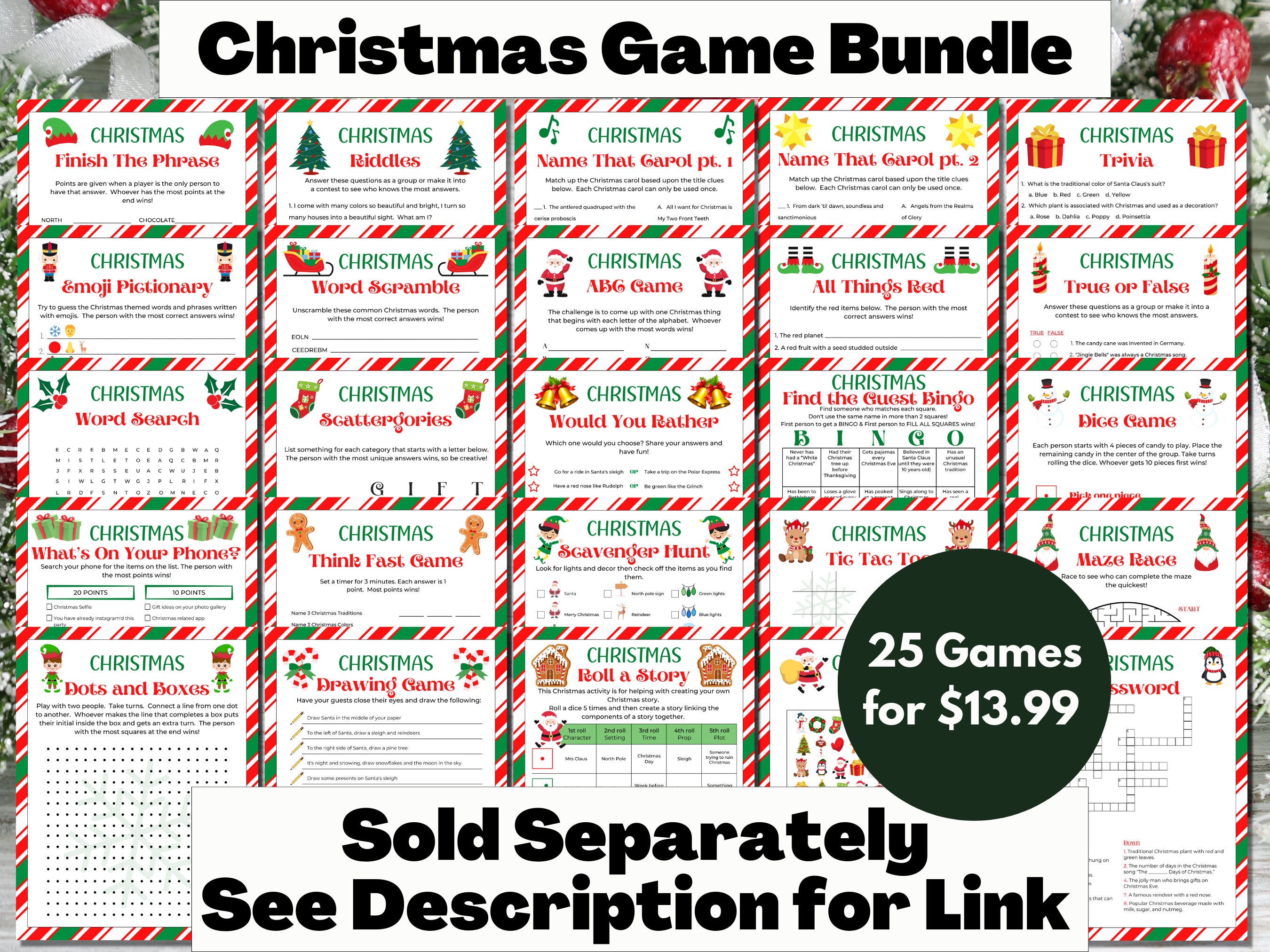 Christmas Find the Guest Bingo | Ice Breaker Game | Mix & Mingle Game ...