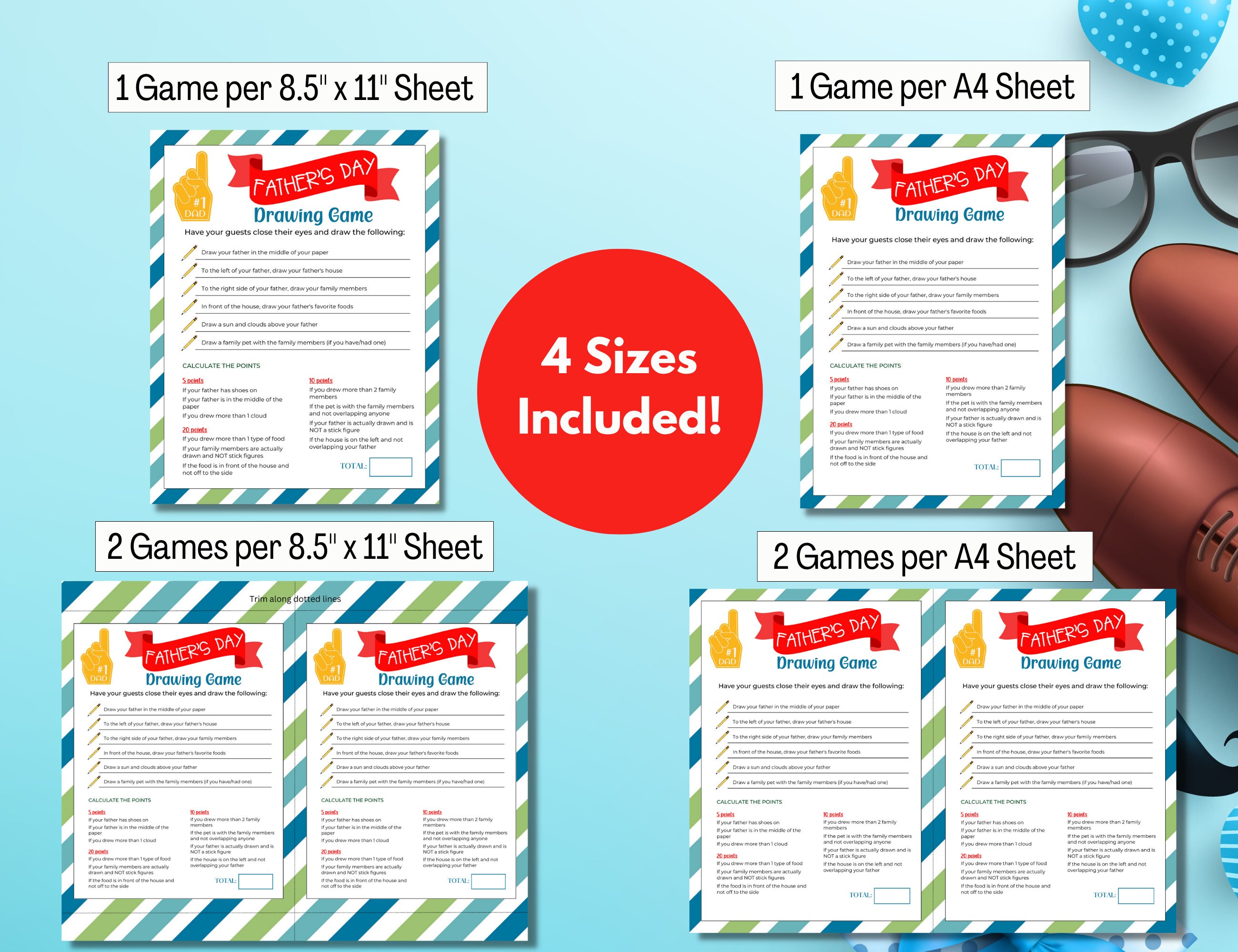 Fathers Day Drawing Game | Kids Game | Fathers Day Games | Fathers Day ...