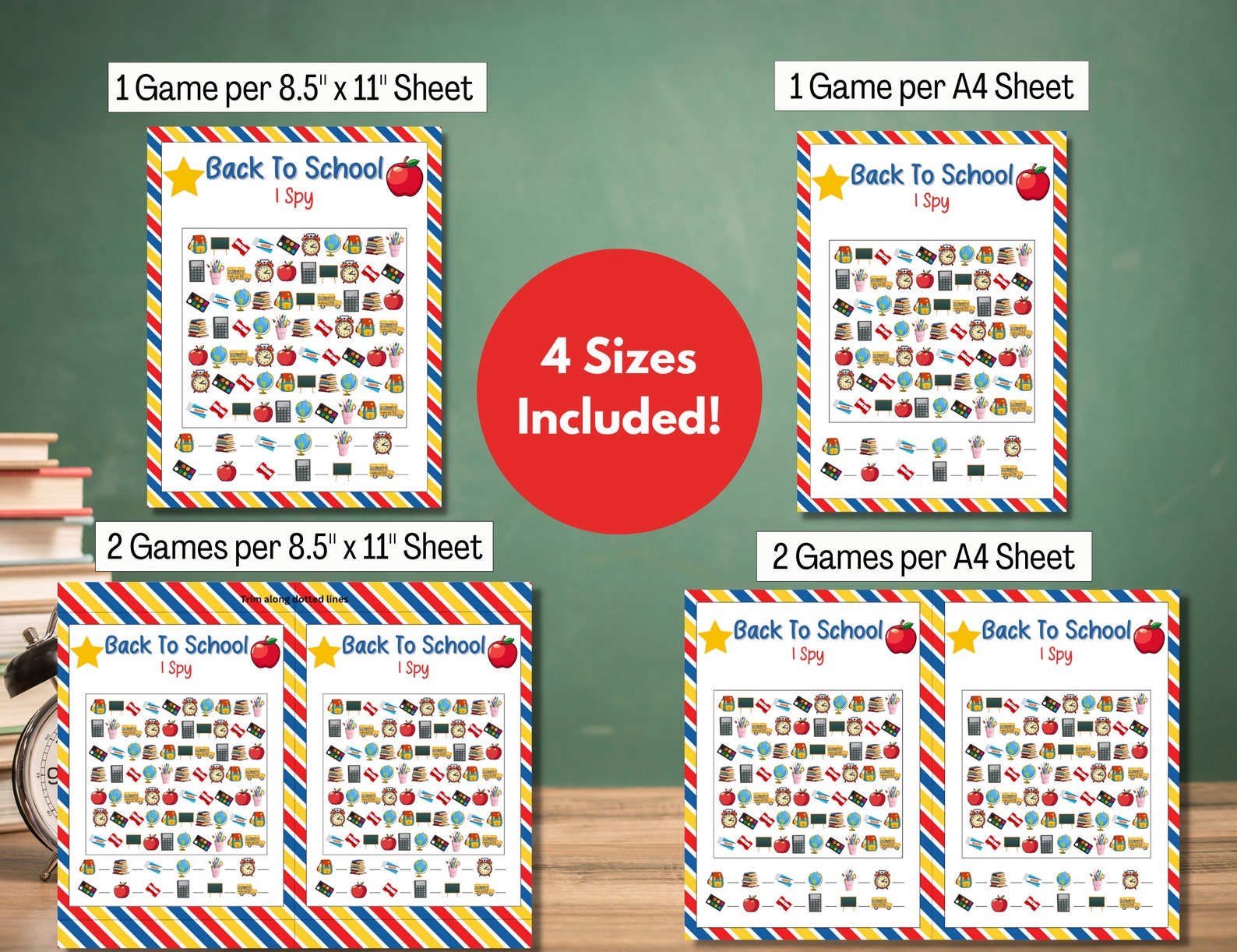 Back to School I Spy Game | Look and Find Game | Back to School Games ...