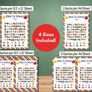 Back to School I Spy Game | Look and Find Game | Back to School Games ...