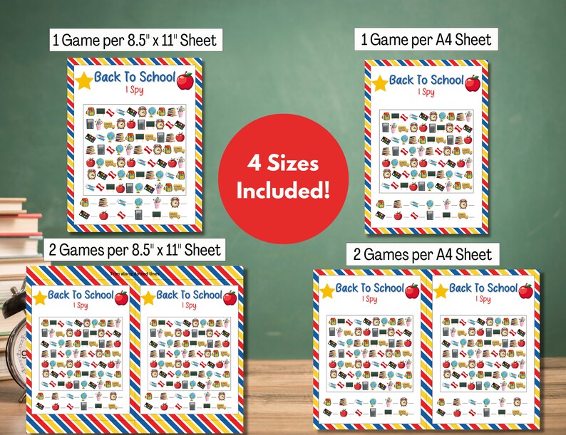 Back to School I Spy Game | Look and Find Game | Back to School Games ...