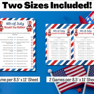 4th of July Would You Rather | 4th of July This or That | 4th of July ...