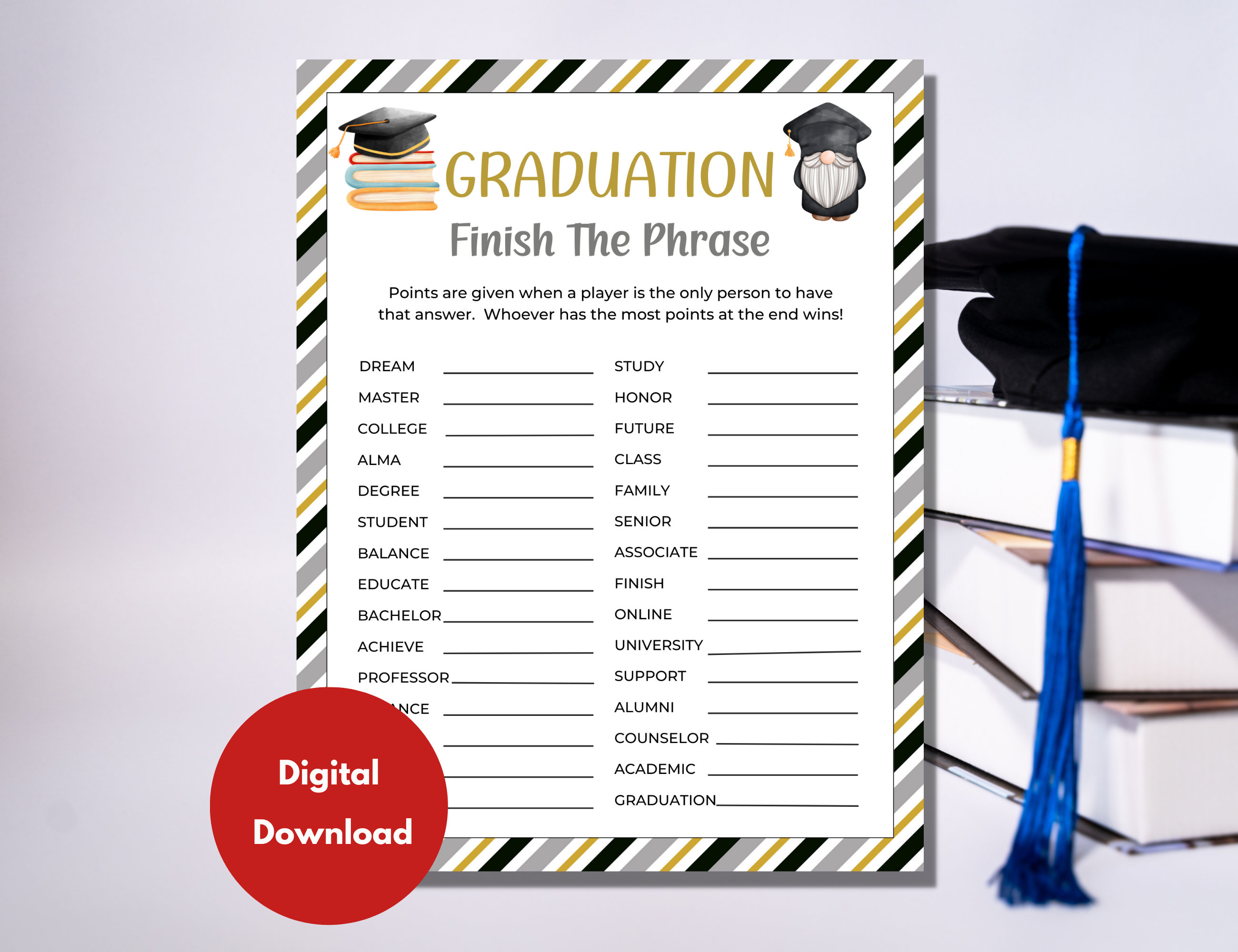 Graduation Finish the Phrase | Fill in the Blank | 2024 Graduation ...