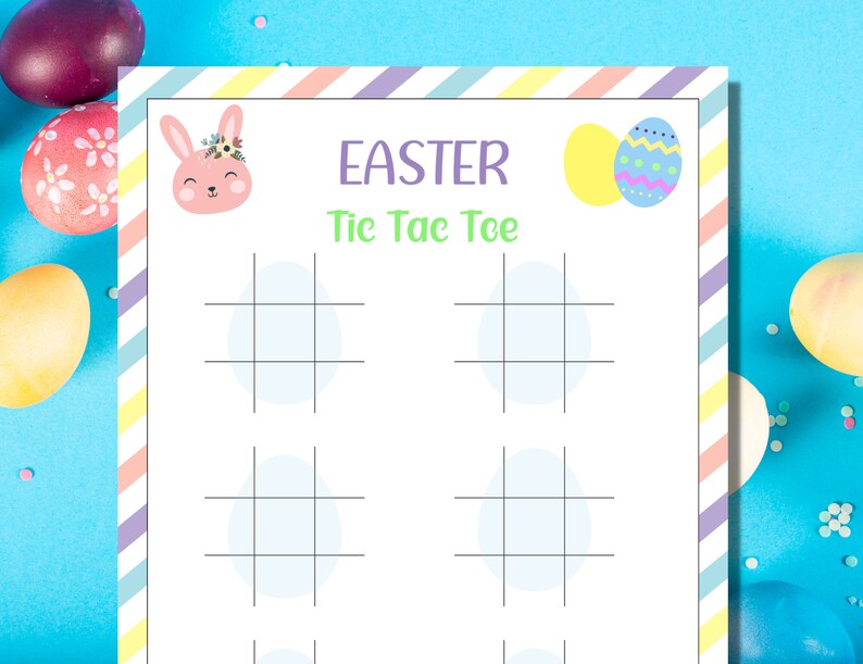Easter Tic Tac Toe Game | Kids Easter Games | Printable Easter Games ...