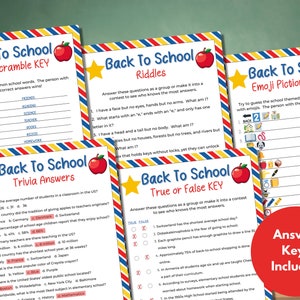 Back to School Games Bundle | Back to School Icebreakers | Printable ...