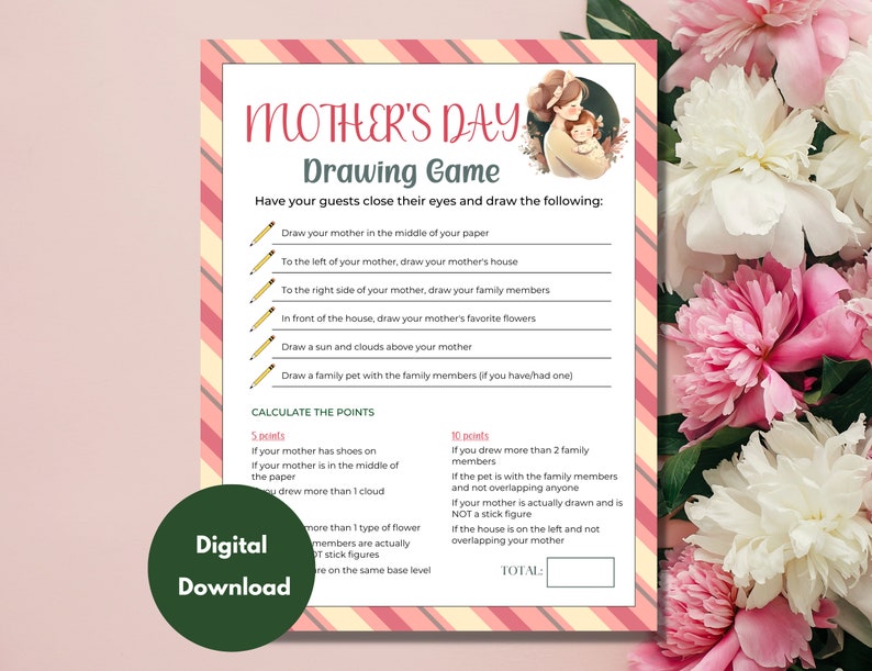 Mothers Day Drawing Game | Kids Game | Mothers Day Games | Mothers Day ...