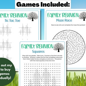 Family Reunion Games | Family Game Night | Family Reunion Game Bundle ...