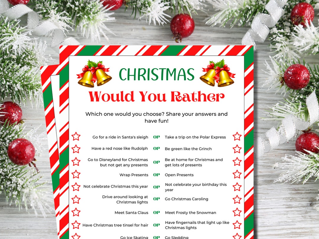 Christmas Would You Rather | Christmas This or That | Christmas Games ...