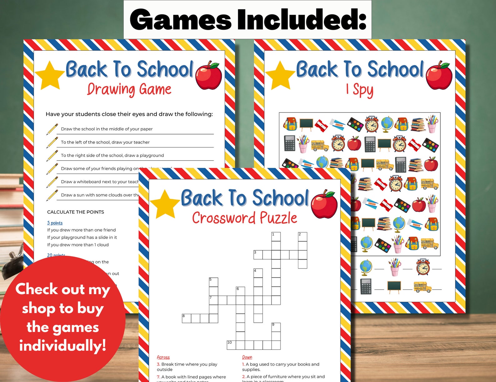 Back to School Games Bundle | Back to School Icebreakers | Printable ...