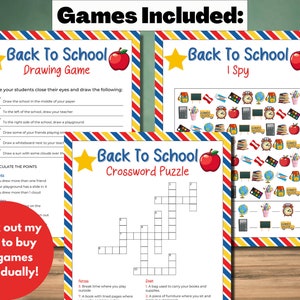 Back to School Games Bundle | Back to School Icebreakers | Printable ...