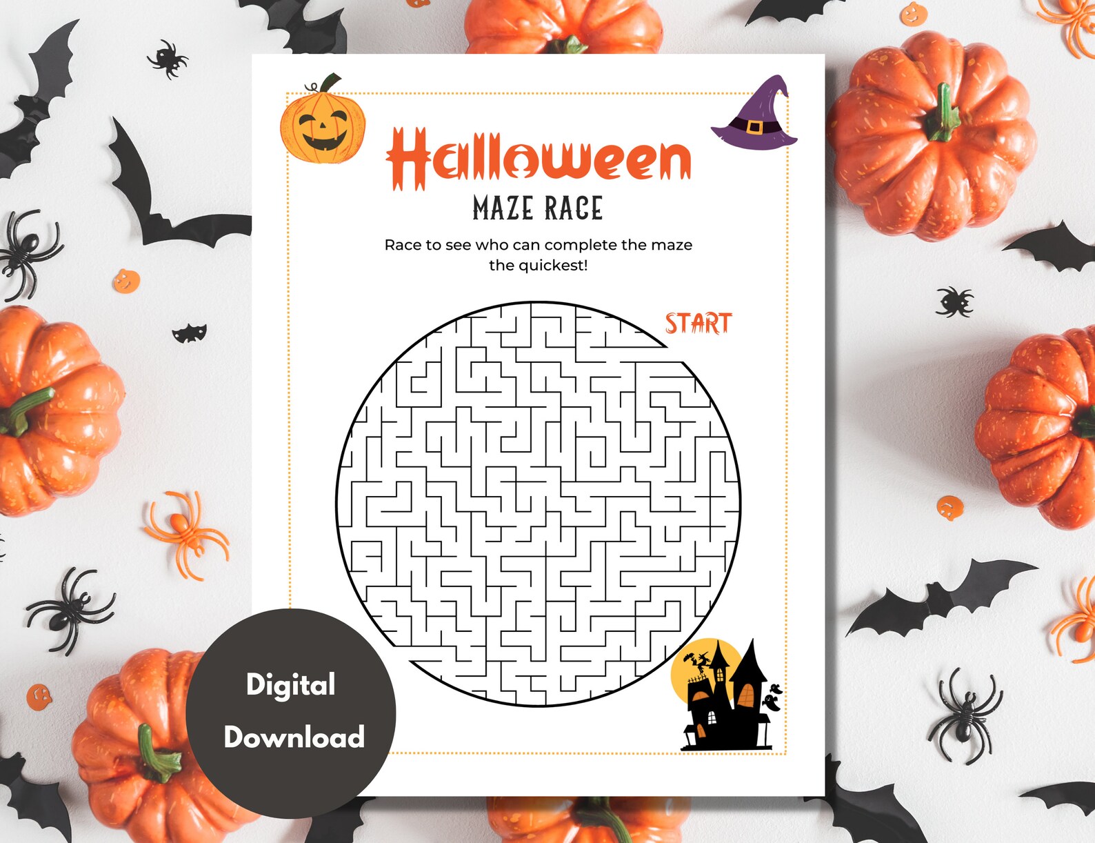 Halloween Maze Race | Kids Maze Game | Halloween Games | Family Games ...