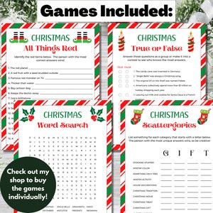 Christmas Games Bundle | Christmas Activities | Christmas Games ...