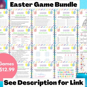 Easter Word Search Word Puzzle Easter Games Party Game Easter Family ...