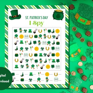 St Patrick's Day I Spy Game, Look and Find Game, St Patrick's Day Games ...