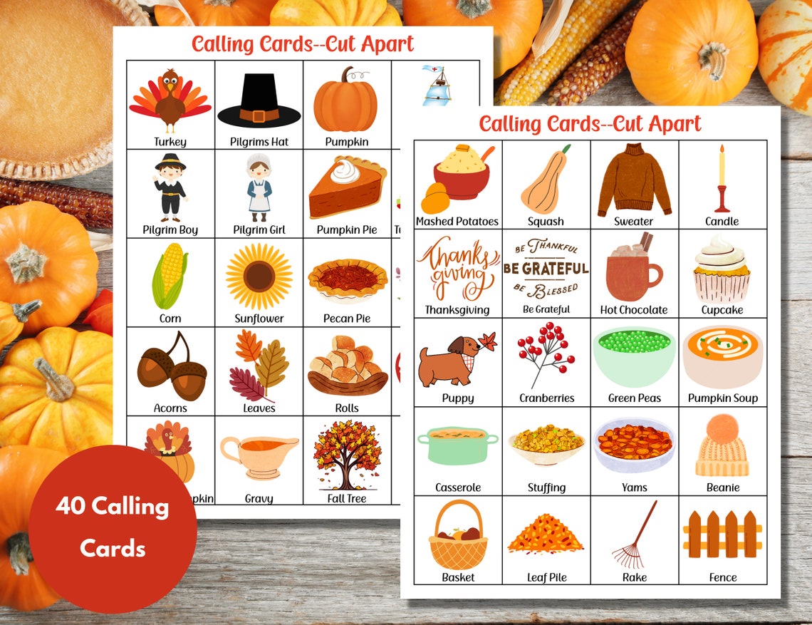 Thanksgiving Bingo | Friendsgiving Bingo | Thanksgiving Games | Family ...
