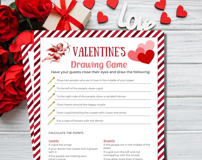 Valentines Left Right Game, Printable Group Valentines Game, Easy ...