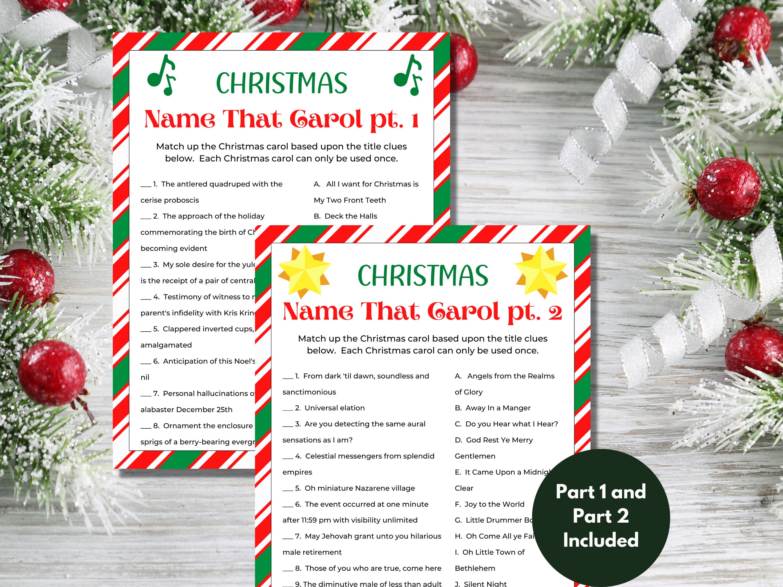 Name That Christmas Carol Game | Christmas Song Game | Christmas Games ...