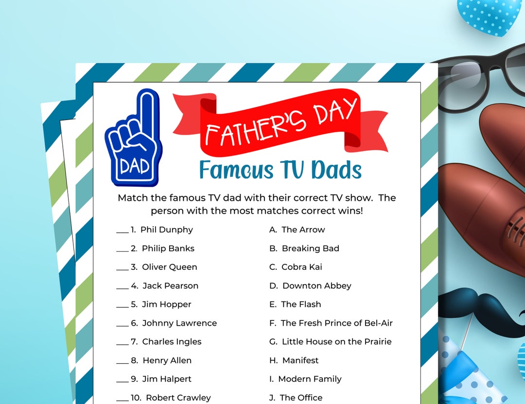Famous TV Dads | Fathers Day TV Quiz | Fathers Day Trivia Game ...