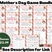 Mothers Day Think Fast Game | Mothers Day Trivia Game | Mothers Day ...
