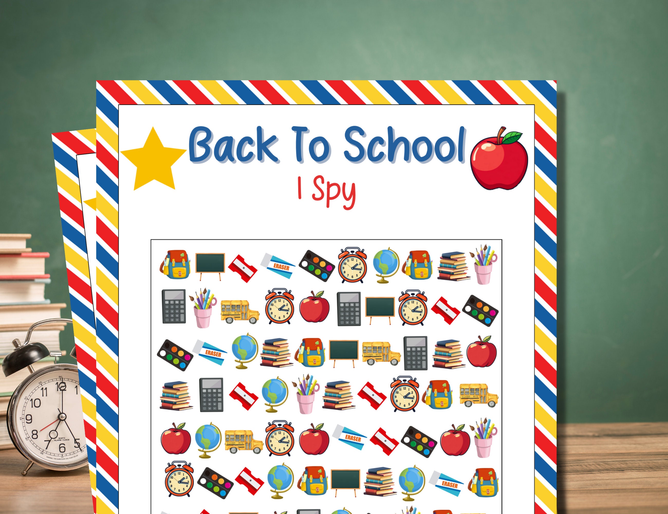 Back to School I Spy Game Look and Find Game Back to School Games Kids ...