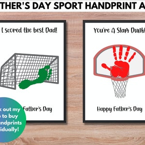Father's Day Handprint Craft | Father's Day Craft | Father's Day Sport ...