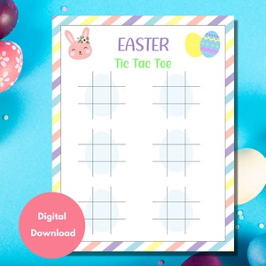Easter Tic Tac Toe Game | Kids Easter Games | Printable Easter Games ...