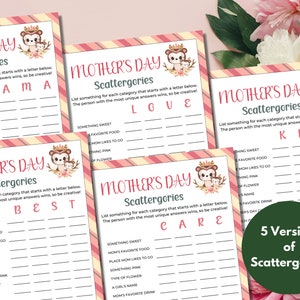 Mothers Day Games | Mothers Day Party Game | Mothers Day Game Bundle ...