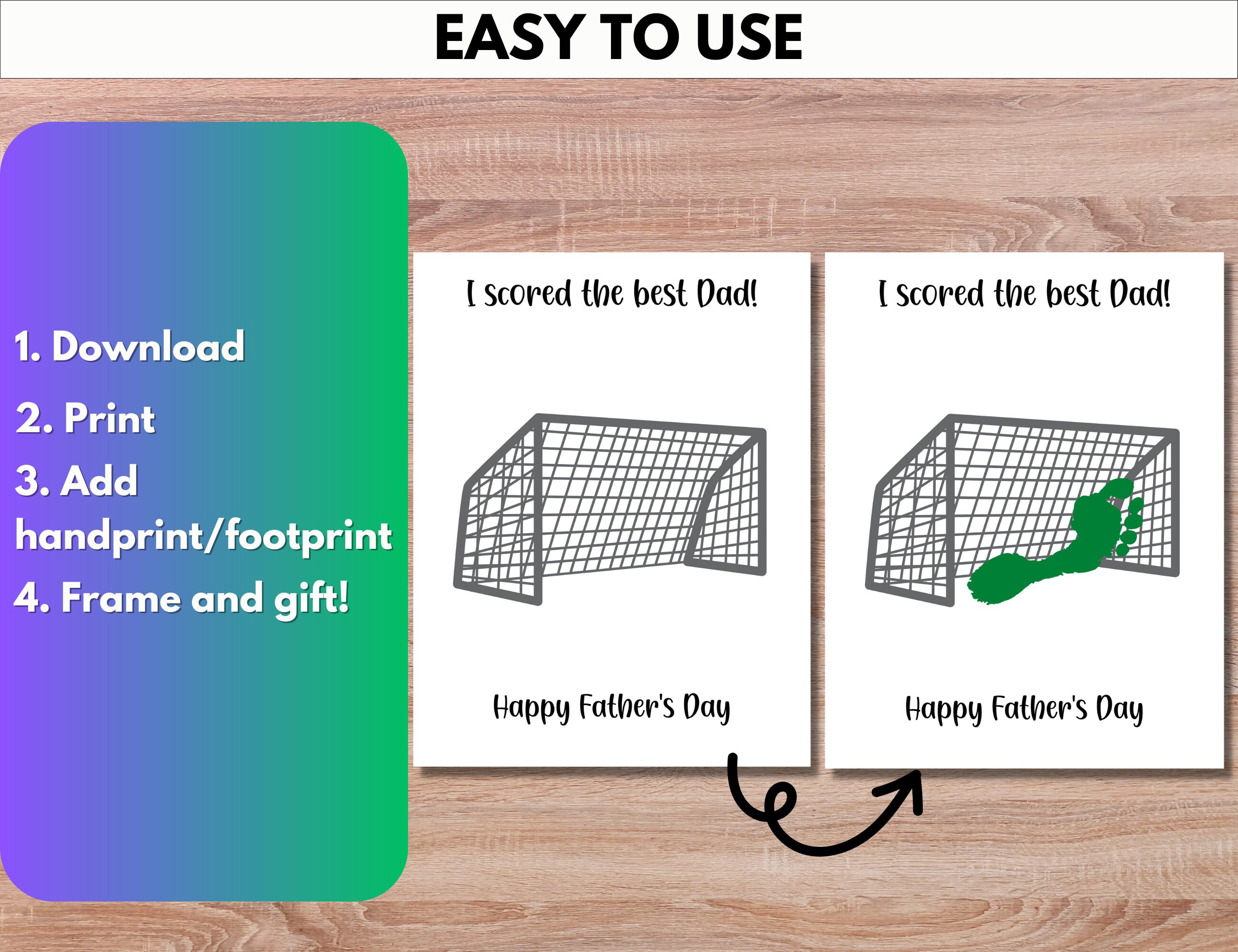 Father's Day Handprint Craft Father's Day Craft Father's Day Sport ...