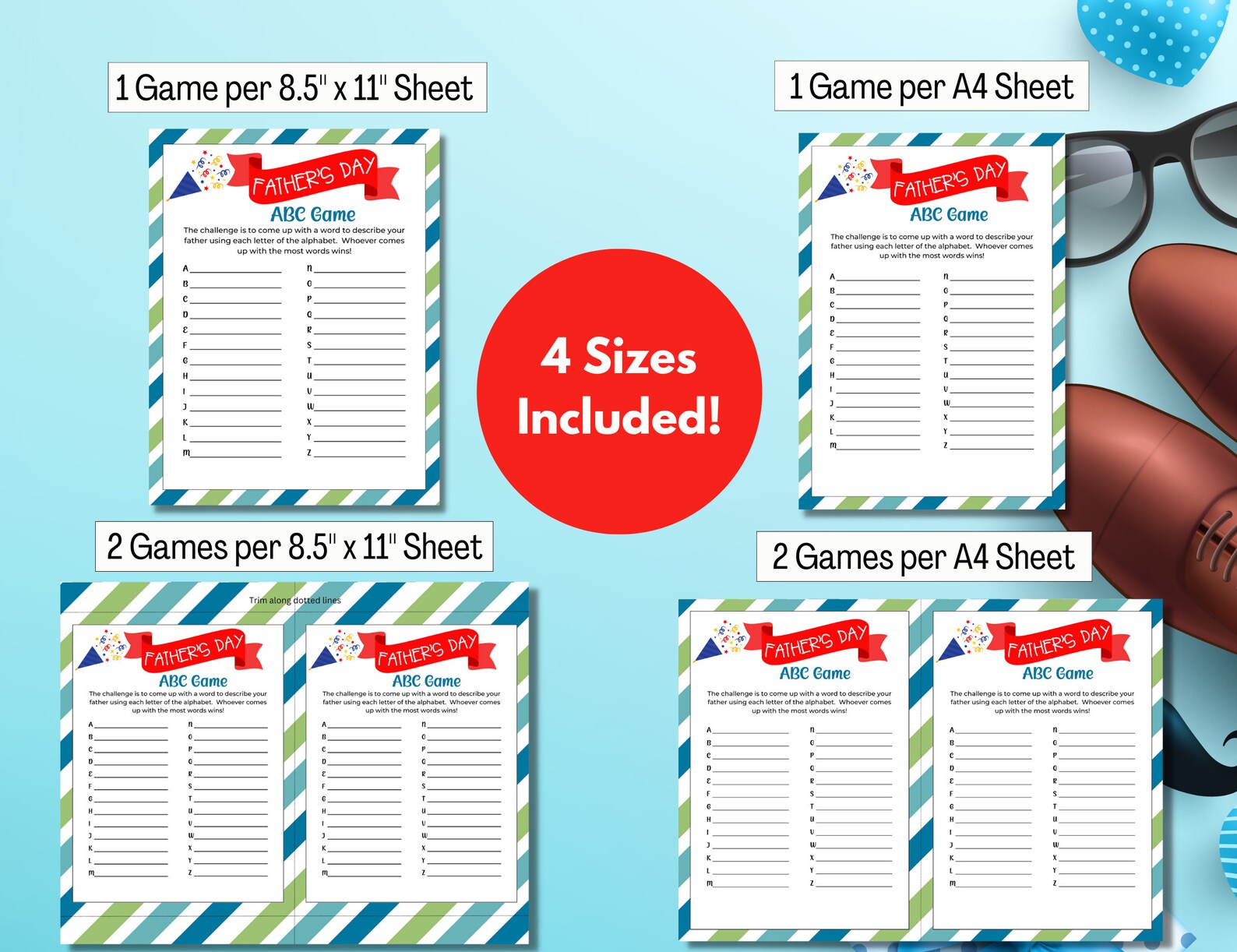 Fathers Day ABC Game | A-Z Race Game | Fathers Day Alphabet Game ...