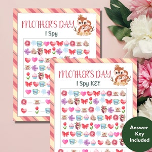 Mothers Day I Spy Game | Look and Find Game | Mothers Day Games | Kids ...