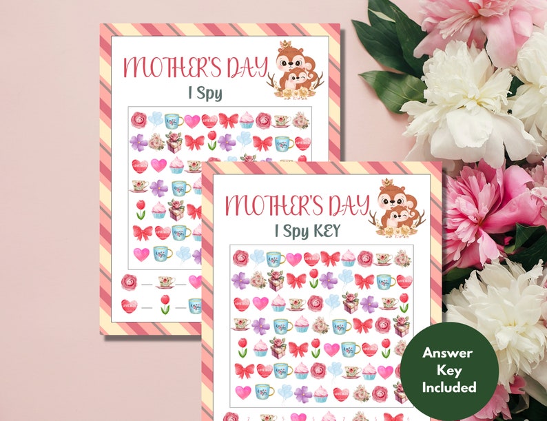 Mothers Day I Spy Game | Look and Find Game | Mothers Day Games | Kids ...