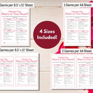 Valentines Day What's in Your Phone Game, Ice Breaker Games, Valentines ...