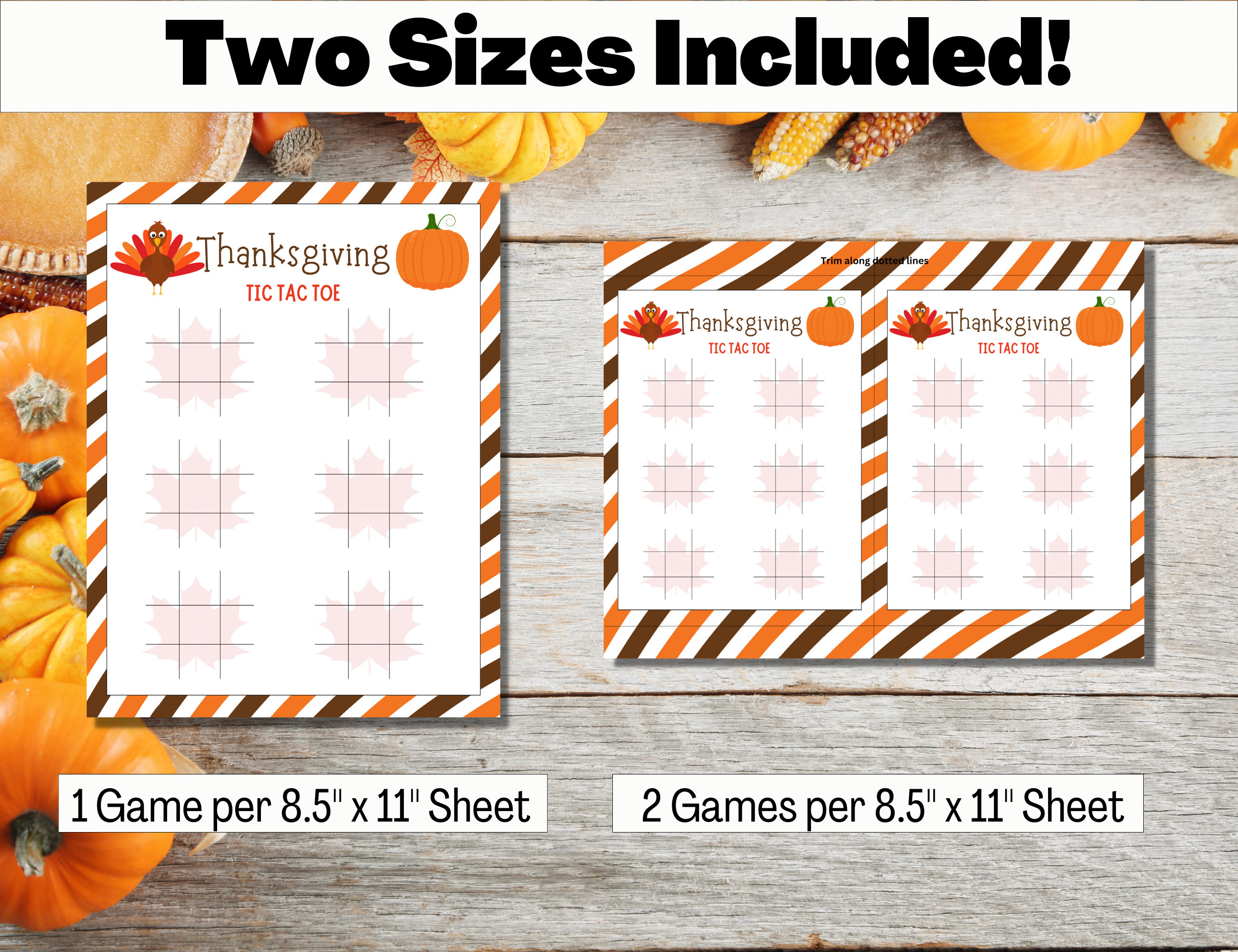 Thanksgiving Tic Tac Toe Game | Kids Games | Thanksgiving Games ...