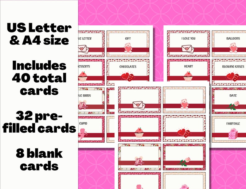 Valentines Day Charades Game, Valentines Day Pictionary Game ...