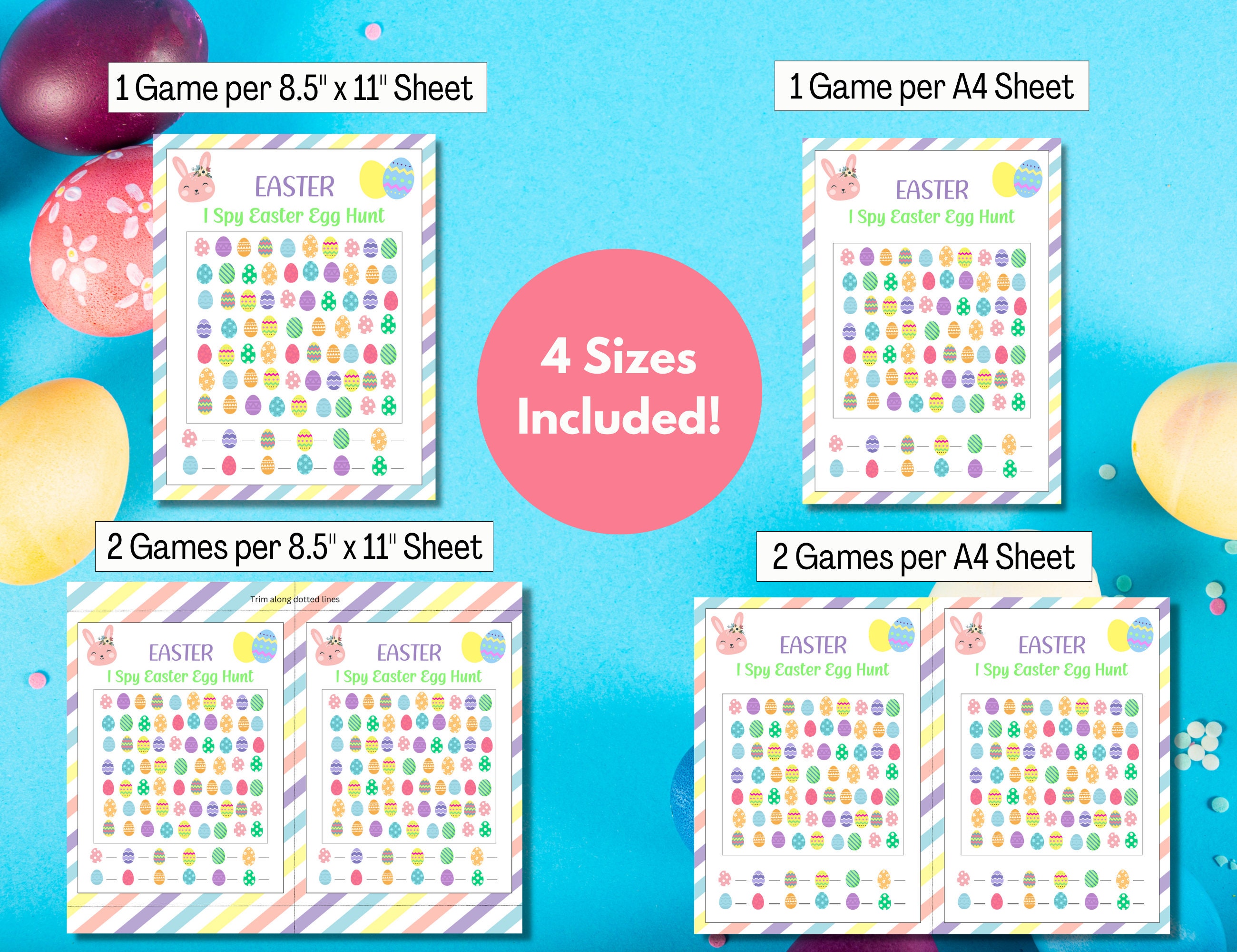 Easter I Spy Game | Easter Egg Hunt | Look and Find Game | Printable ...