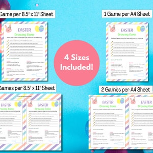 Easter Drawing Game | Easter Kids Game | Printable Easter Games ...