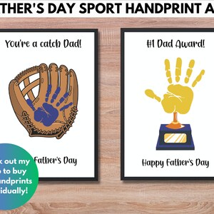 Father's Day Handprint Craft | Father's Day Craft | Father's Day Sport ...
