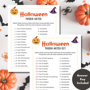 Halloween Phobia Match | Halloween Games | Party Games | Family Games ...