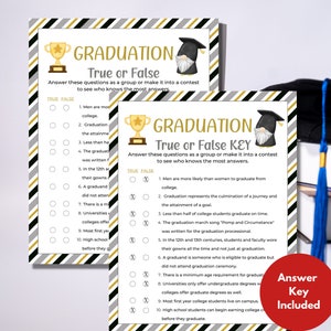 Graduation True or False Game | Graduation This or That | Graduation ...