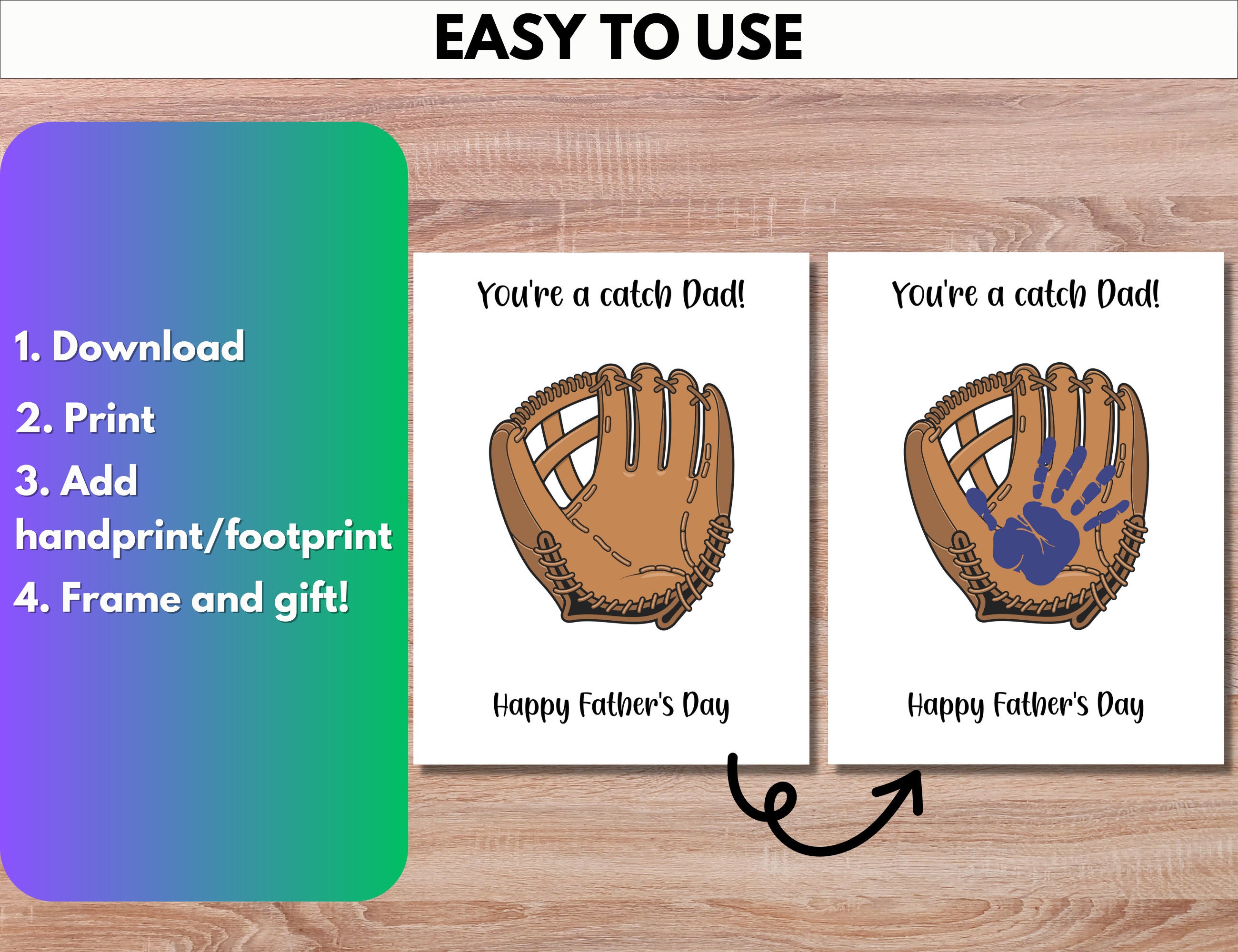 Father's Day Handprint Craft Father's Day Craft Father's Day Sport ...