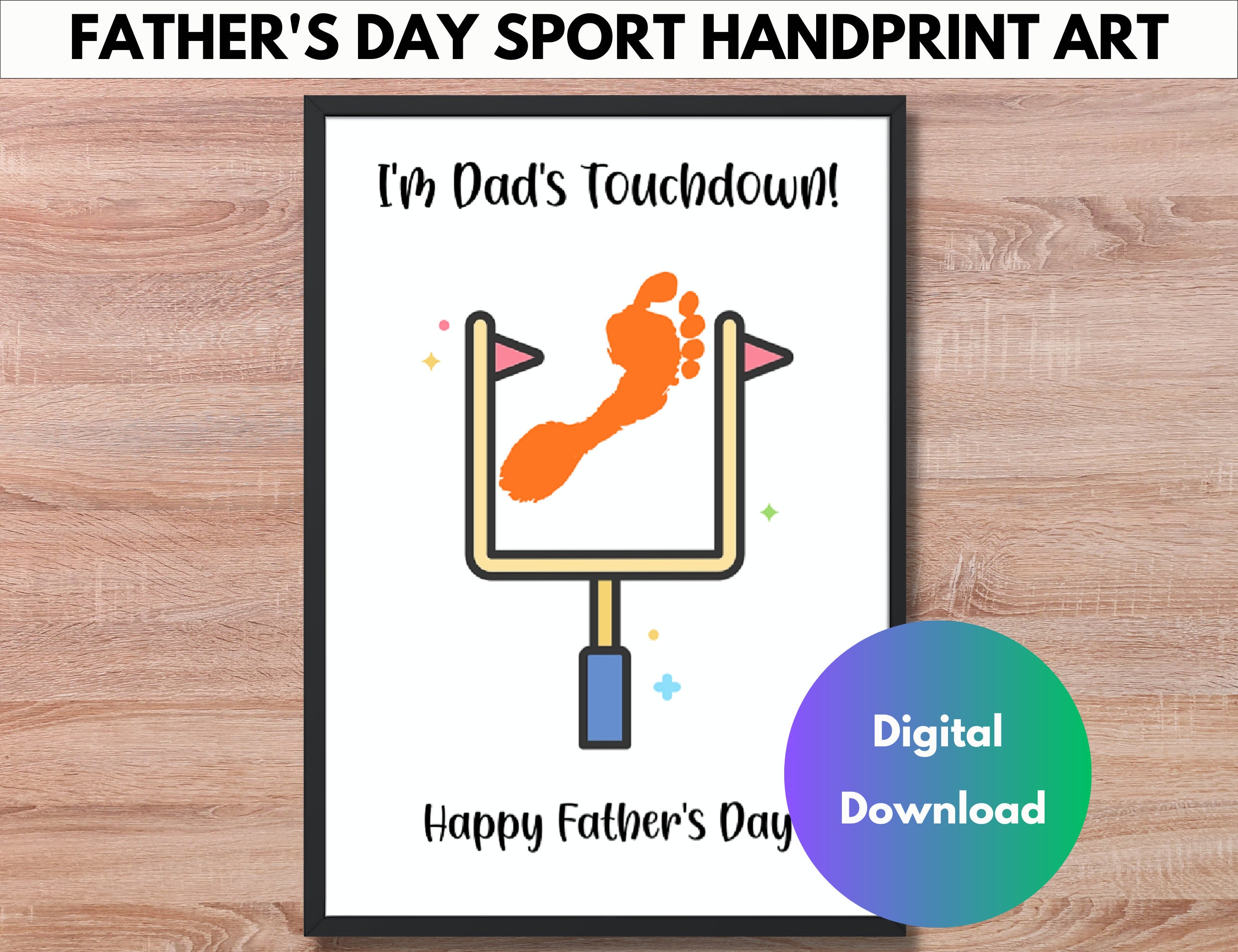 Father's Day Handprint Craft Father's Day Craft Father's Day Sport ...