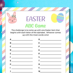 Easter ABC Game | A-Z Race Game | Easter Alphabet Game | Easter Games ...