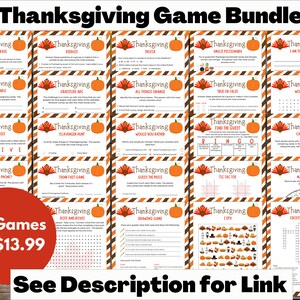 Thanksgiving Bingo Friendsgiving Bingo Thanksgiving Games Family Games ...