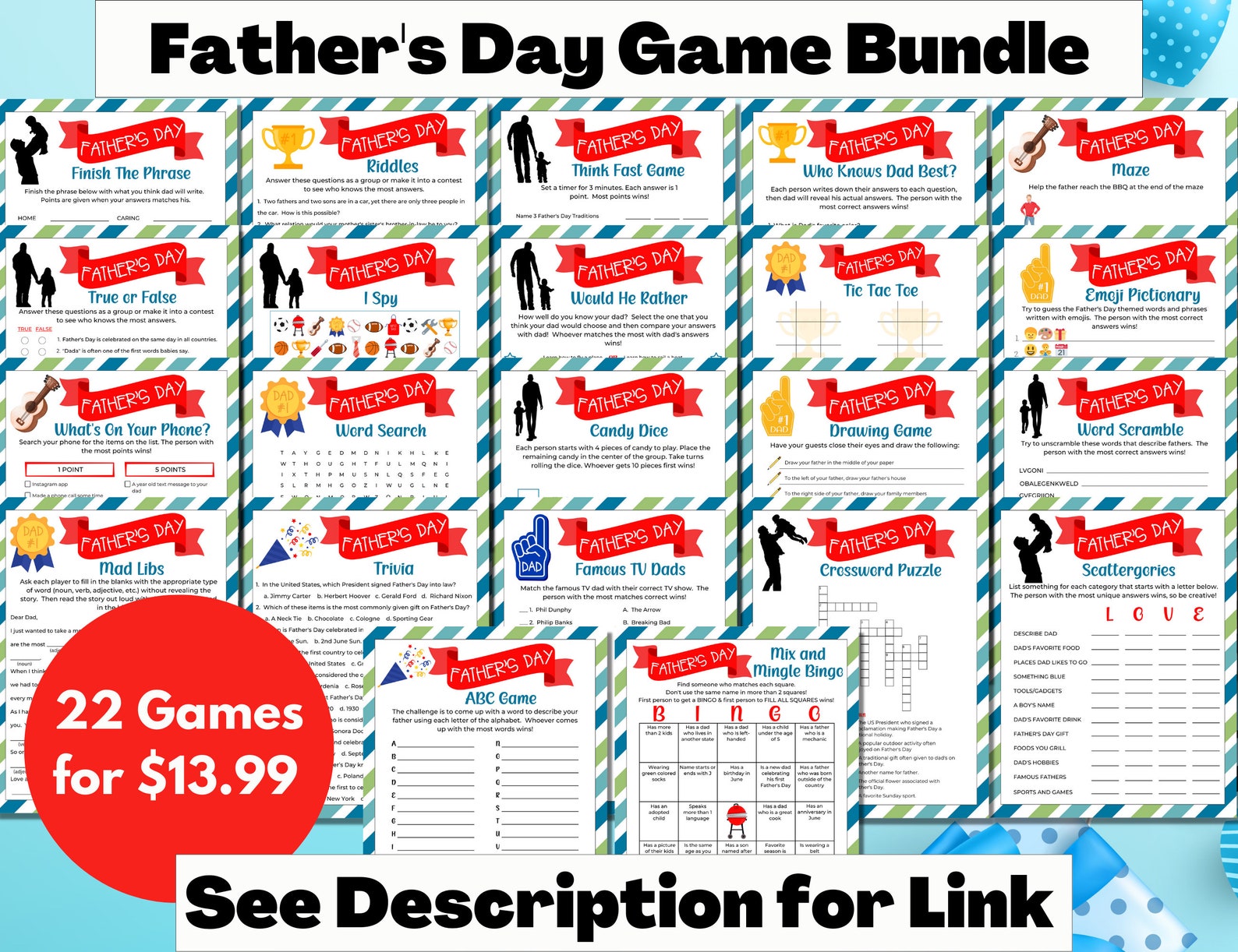 Fathers Day Riddles | Fathers Day Riddle Me This | Fathers Day Games ...