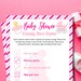 Baby Shower Candy Dice Game | Baby Dice Game | Printable Baby Shower ...