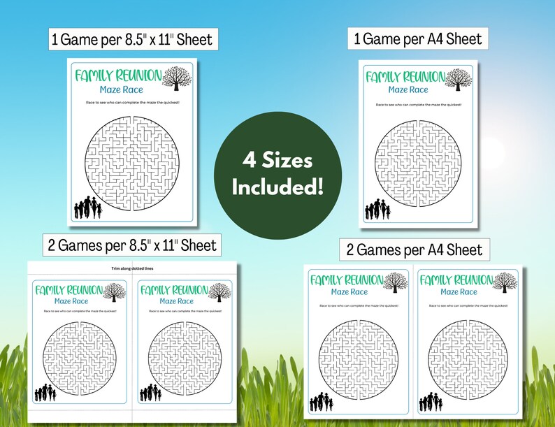 Family Reunion Maze Race | Kids Maze Game | Family Reunion Games ...