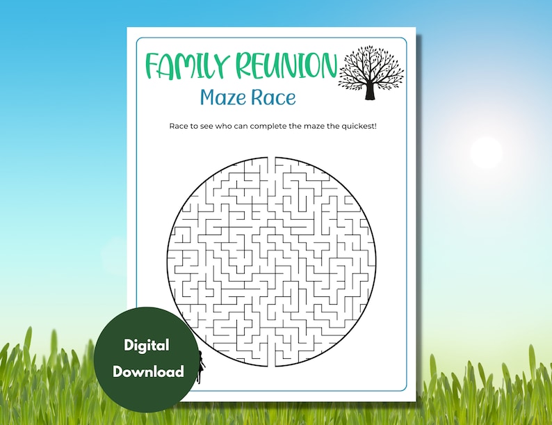 Family Reunion Maze Race | Kids Maze Game | Family Reunion Games ...