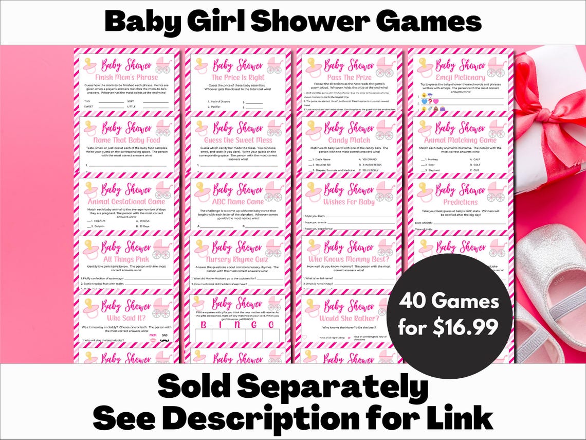 Baby Shower Candy Dice Game | Baby Dice Game | Printable Baby Shower ...
